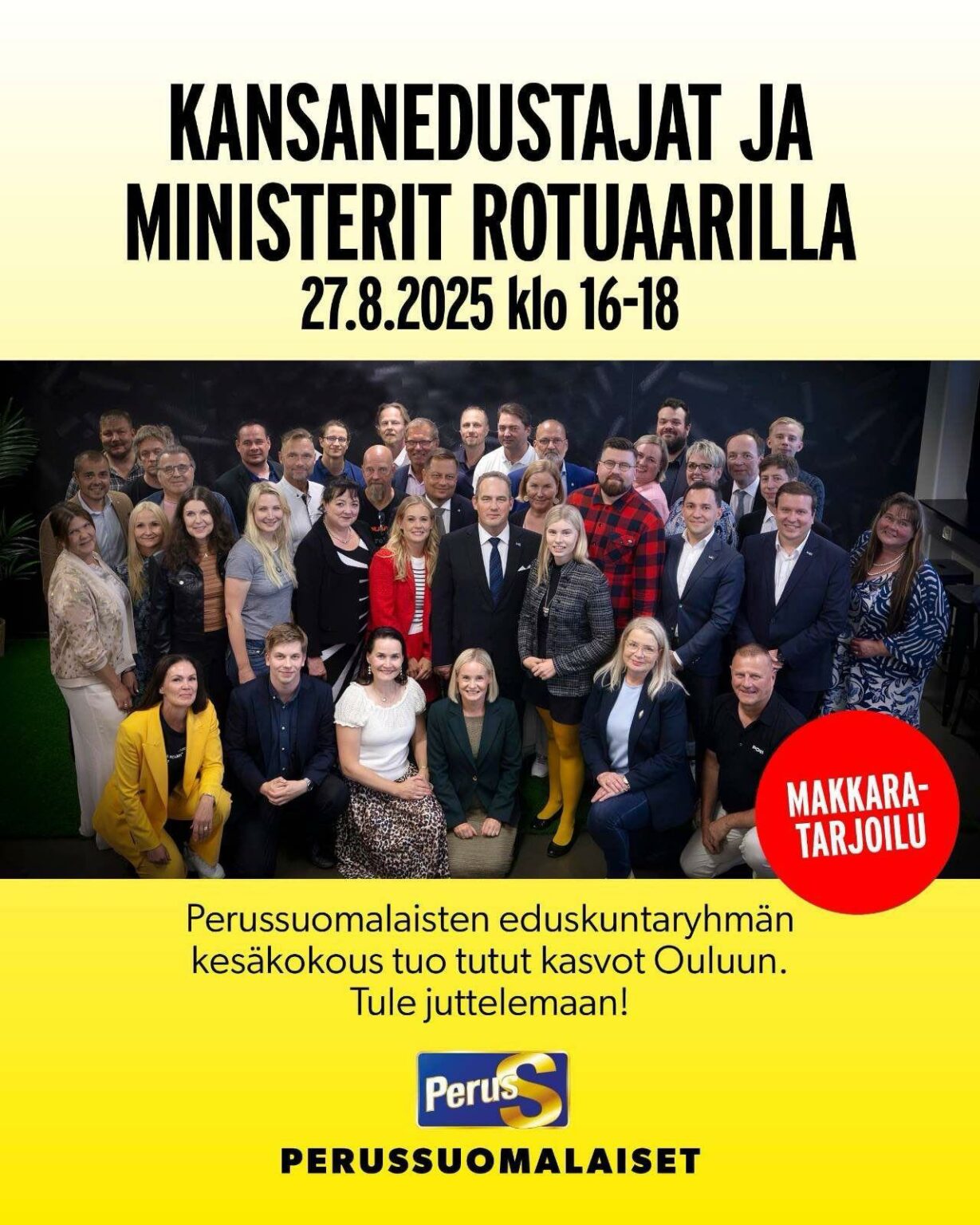 PS eduskuntaryhmä Oulussa 27.8 klo 16-18 - Perussuomalaisten Pohjois ...